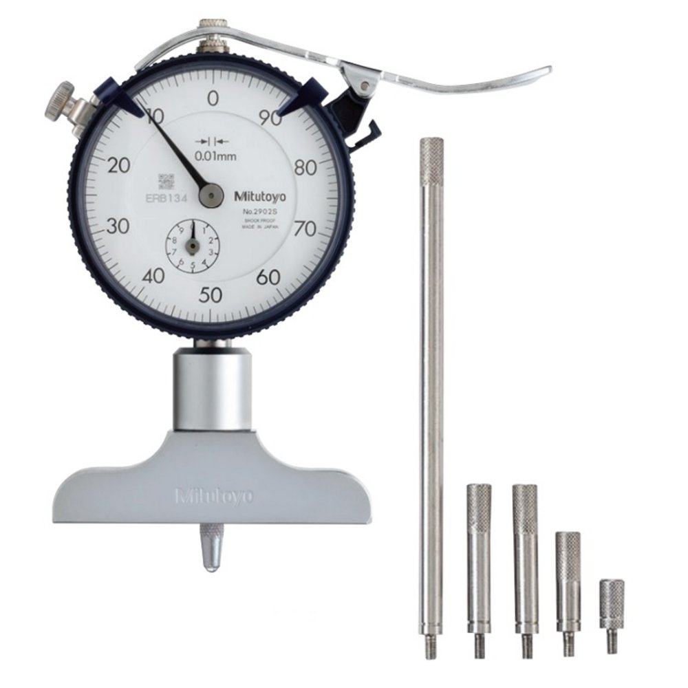 Mitutoyo 7212 Dial Depth Gauge 0-200mm Metric – Precision Depth ...