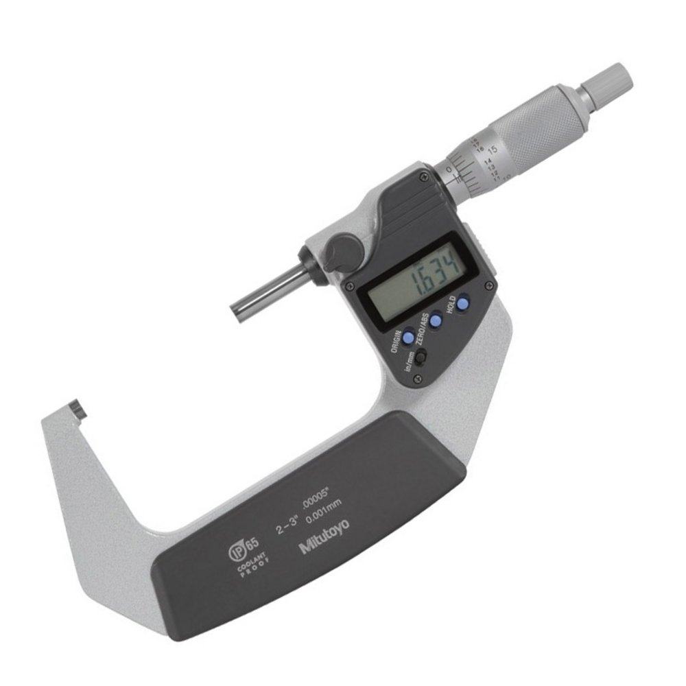 50-75mm (2-3") Digital Micrometer - Ratchet Stop - Coolant Proof IP65 ...