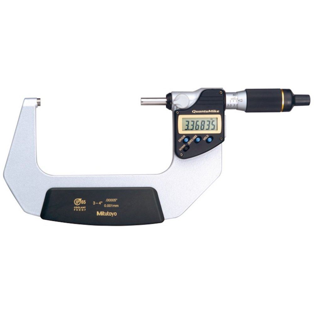 Mitutoyo Digital Micrometer QuantuMike IP65 Inch/Metric 75-100mm (3-4 ...